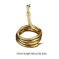 Elegant Snake Wrap Necklace Portable for Fashionable Women Seek Unique ...