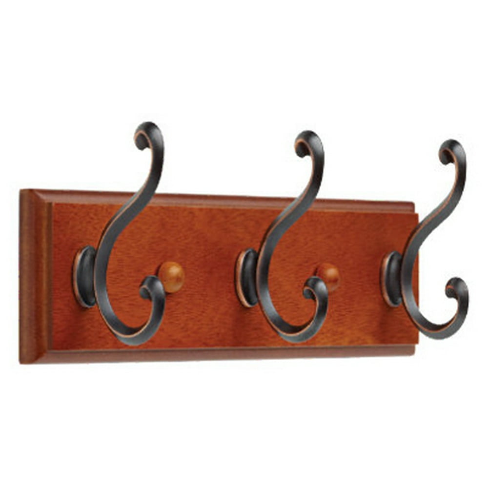 Liberty Hardware 139635 Hook Rail, 3 Scroll Hooks, Bronze & Copper, 3 x ...