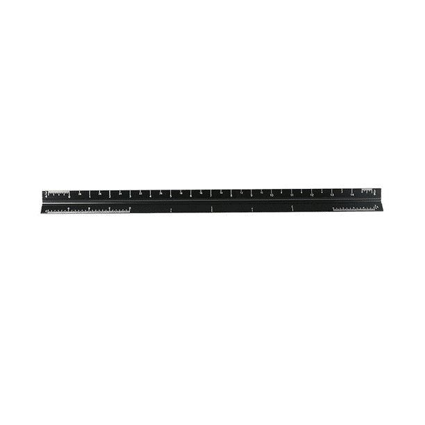 Qtmnekly Architectural Scale Ruler 12Inch Aluminum Architect Scale ...
