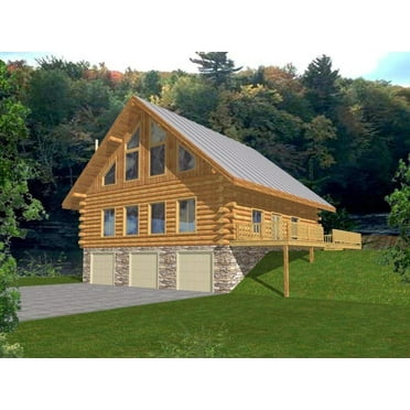 001-2226: Cabin ICF 3 Bed, 4 Bath Luxury Home Plan, 2859 Sq Ft: Full ...