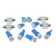 13Pcs Combo LED Lights Interior Package Kit Ice Blue T10 Dome Map ...