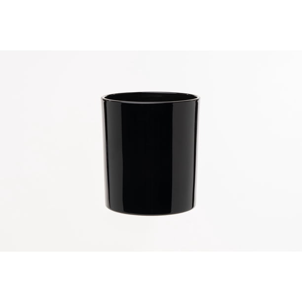 EOTW Candle Supply 10 oz. Empty 12 Pack Luxury Glossy Black Jars for ...