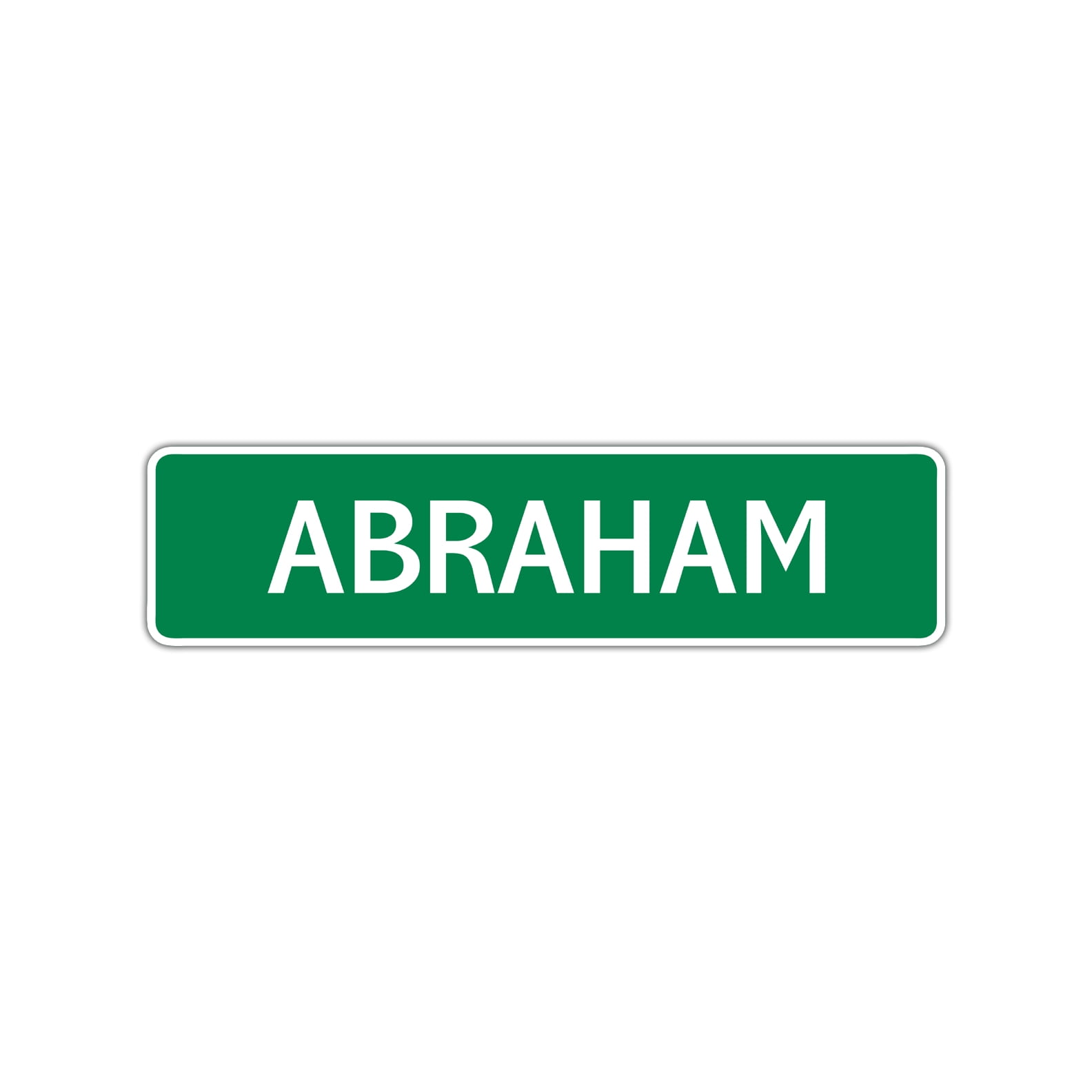 Abraham Boys Letter Printed Plaque Decoration Label Indoor Outdoor ...