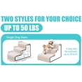 3-Step Pet Stairs with Soft Cushions - Easy Climbing for Small & Medium ...