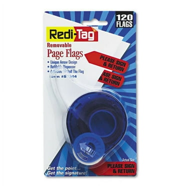 Redi-Tag, RTG20205, Assorted Color Small Page Flags Bulk, 900 / Pack ...