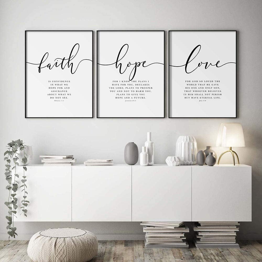 Click here for Laicaiw Bible Verse Poster And Prints Faith Hope L... prices