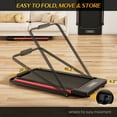 BiFanuo 2 in 1 Folding Treadmill, Portable Compact Electric Indoor ...