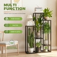 Bamworld Plant Stand Indoor Metal Plant Shelf, 48" Tall Plant Stand for ...