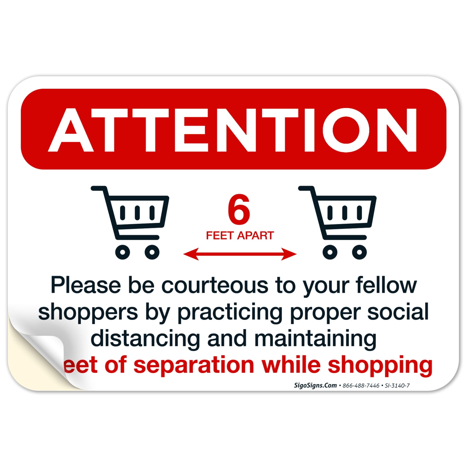 Social Distancing Sign, Please Maintain Social Distancing While ...