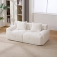 73" Modern Modular Sectional Sofa Loveseat, 2 Seater Tufted Comfy Cloud ...