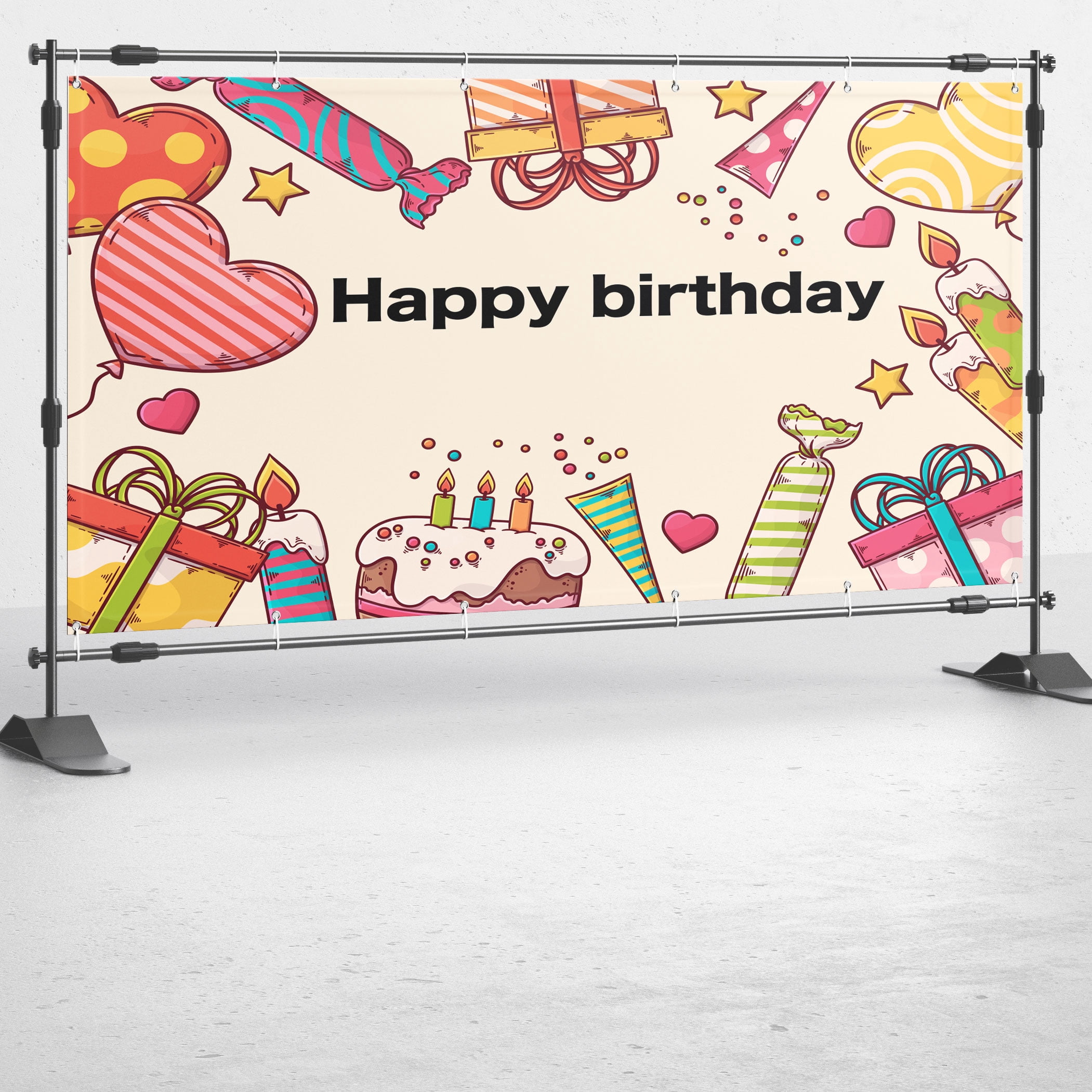 Custom Birthday Banner - CUSTOMIZABLE - Indoor Outdoor Birthday Decor ...