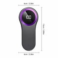 Rechargeable Digital Lint Remover, Electric Fabric Shaver with LED ...