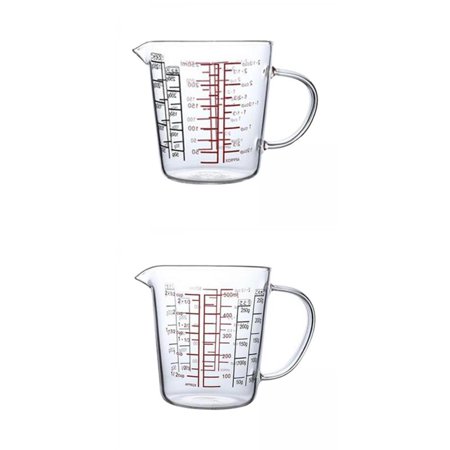 measuring cups,Heat-resistant Glass Measuring Cup for Coffee,Double ...