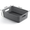 Plastic Storage Baskets - 8 Pack, Gray, Durable, Easy to Use, Flexible ...