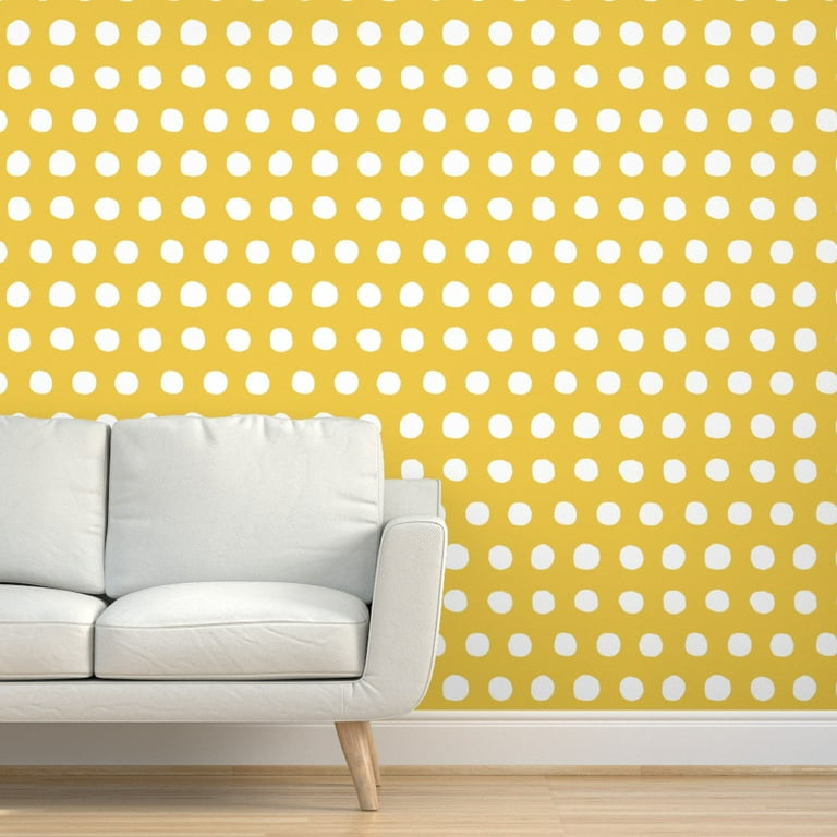 Yellow Polka Dots Wallpaper