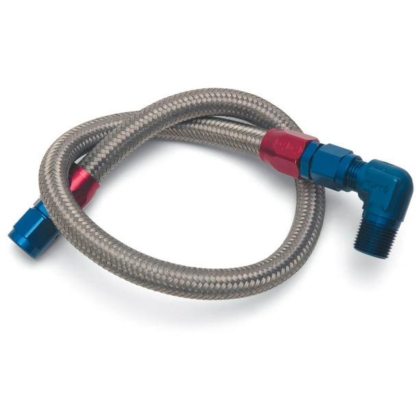 Edelbrock 8123 Braided Stainless Fuel Line Kit - Walmart.com