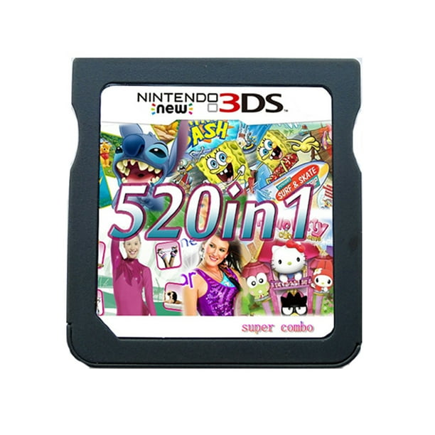 Bsvklp 520 en 1 NDS Game Pack Card Compilaciones para 3DS 3DS NDSi Y NDS | Walmart en línea