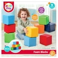 Play Day Foam Blocks Soft Faux Leather Multicolor 9 Pieces Toddler Toys ...