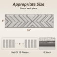 Stair Treads Diamond Grey 8"x30" Indoor Wooden Step Safety for Elders ...