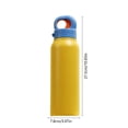 750ml Stainless Steel Insulated Water Bottle Coffee Mug Portable Sports ...