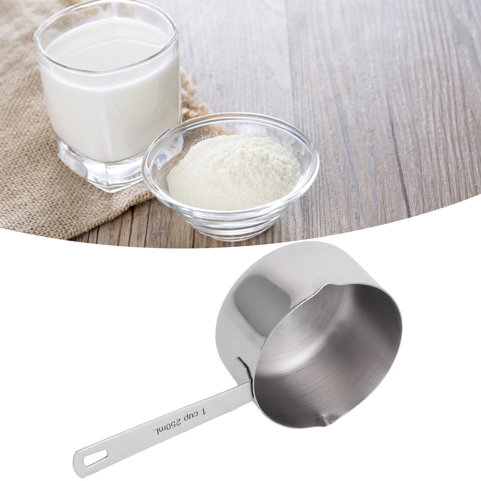 Cucharas medidoras taza medidora cuchara medidora para hornear de acero ...
