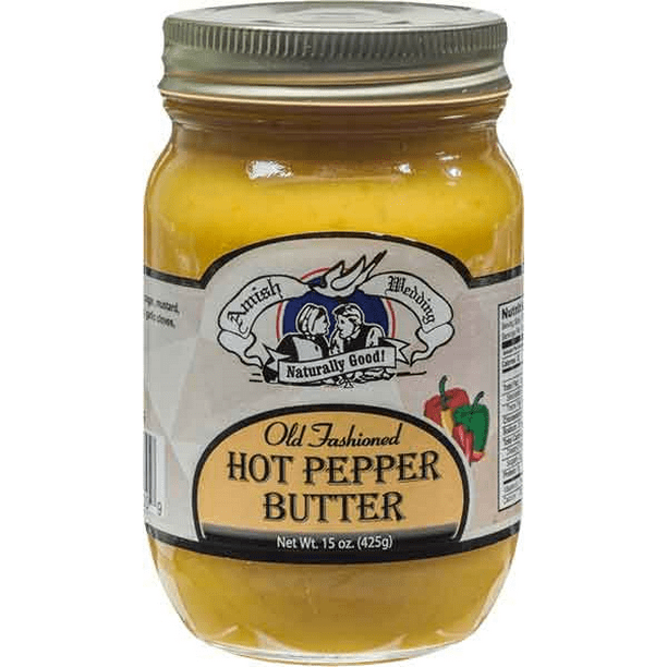 Amish Wedding Old Fashioned Hot Pepper Butter, 3-Pack 15 oz. (425g ...