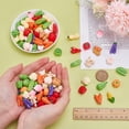 100Pcs Resin Artificial Vegetable Miniature Vegetables Figures Faux ...