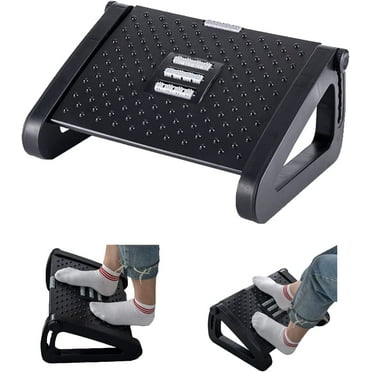 Kantek Professional Adjustable Footrest, 4-inch to 7-inch Height, Black ...