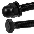 HOMEMAXS Barn Door Head Screws with Black High Carbon Steel Nuts for ...