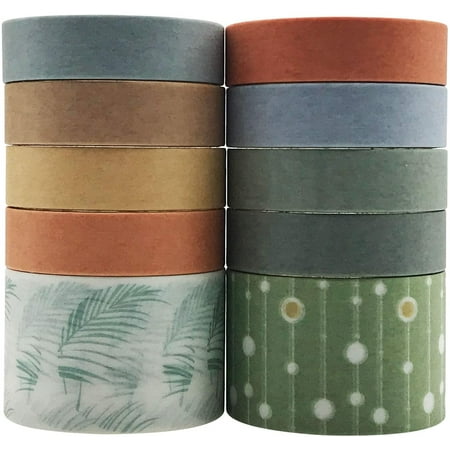 Vintage Pattern 5mm Wide Skinny Washi Tape Set, HTCM 10 Rolls ...