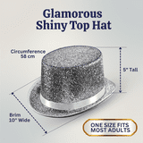 Dress Up America Shiny Top Hats for Adults - Tuxedo Magician Hat - One ...