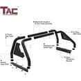 TAC T1 Roll Bar Sport Bar Chase Rack Carbon Steel With Brake Light ...