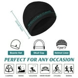 Zando Unisex Head Hat Sweat Absorbent Thermal Skull Caps for Cycling ...