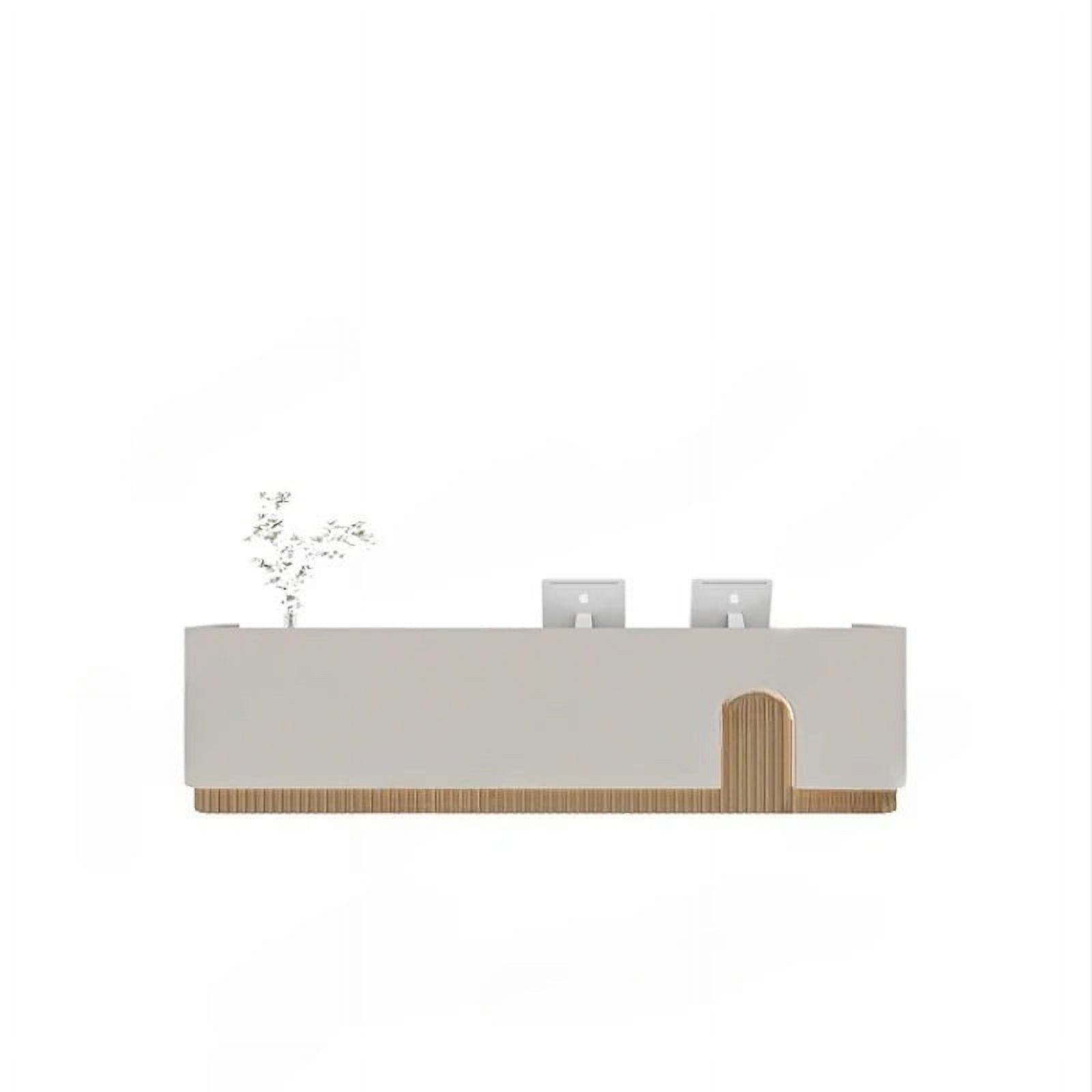 Office Register Reception Desks Modern Executive Hospital Futuristic ...