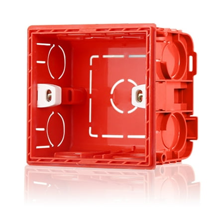 Internal Socket Case Home Office Wiring 2 Socket Box PVC Flame ...