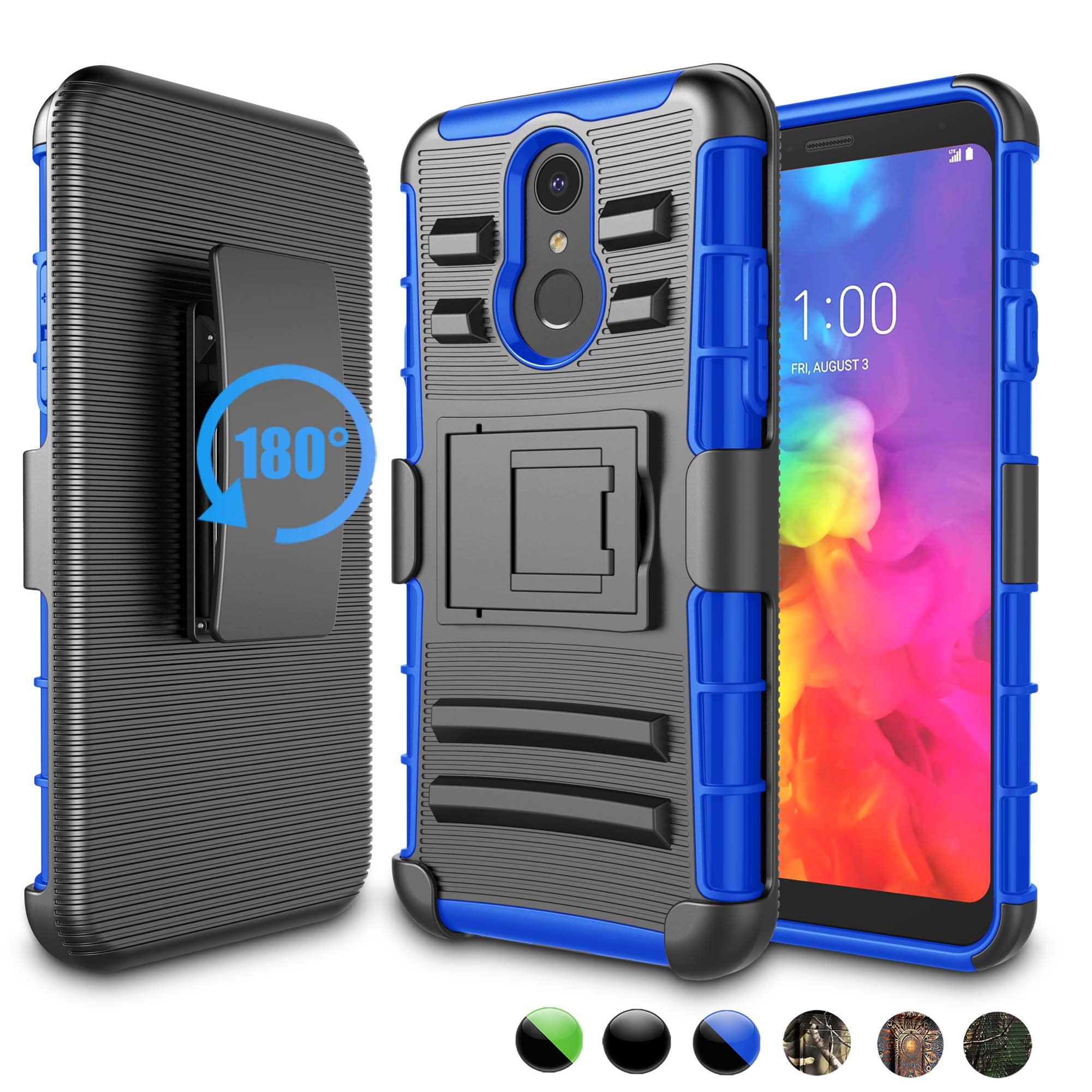 LG Q7 Case, LG Q7 Plus Holster Belt, LG Q7 Alpha Clip, Njjex [Heavy ...