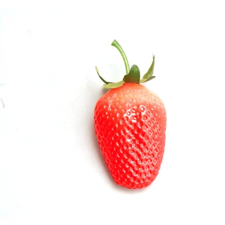 KIKIAN 10 Pieces Artificial Strawberries Fruits Realistic Plastic ...