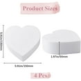 Foam Heart Shaped Cake Model White 150x150x50mm - Walmart.com