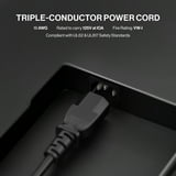 Universal 3FT 3 Prong Power Cord C13 AC Electric Cable For Computer ...
