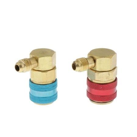 to R-134A Air Conditioning Refrigerant Connector Adapter Quick Coupler ...