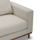 Better Homes & Gardens Springwood Wood Frame 83.46" Couch, Cream Linen ...