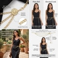 DESIGNICE Gold Chain Belt for Women,Multilayer Metal Waist Chain ...