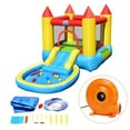 Gymax Inflatable Bounce House Kids Slide Jumping Castle Bouncer w/Pool ...