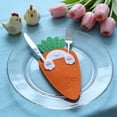 Easter Carrot Silverware Pocket Cutlery Pouch Festal Table Decor ...
