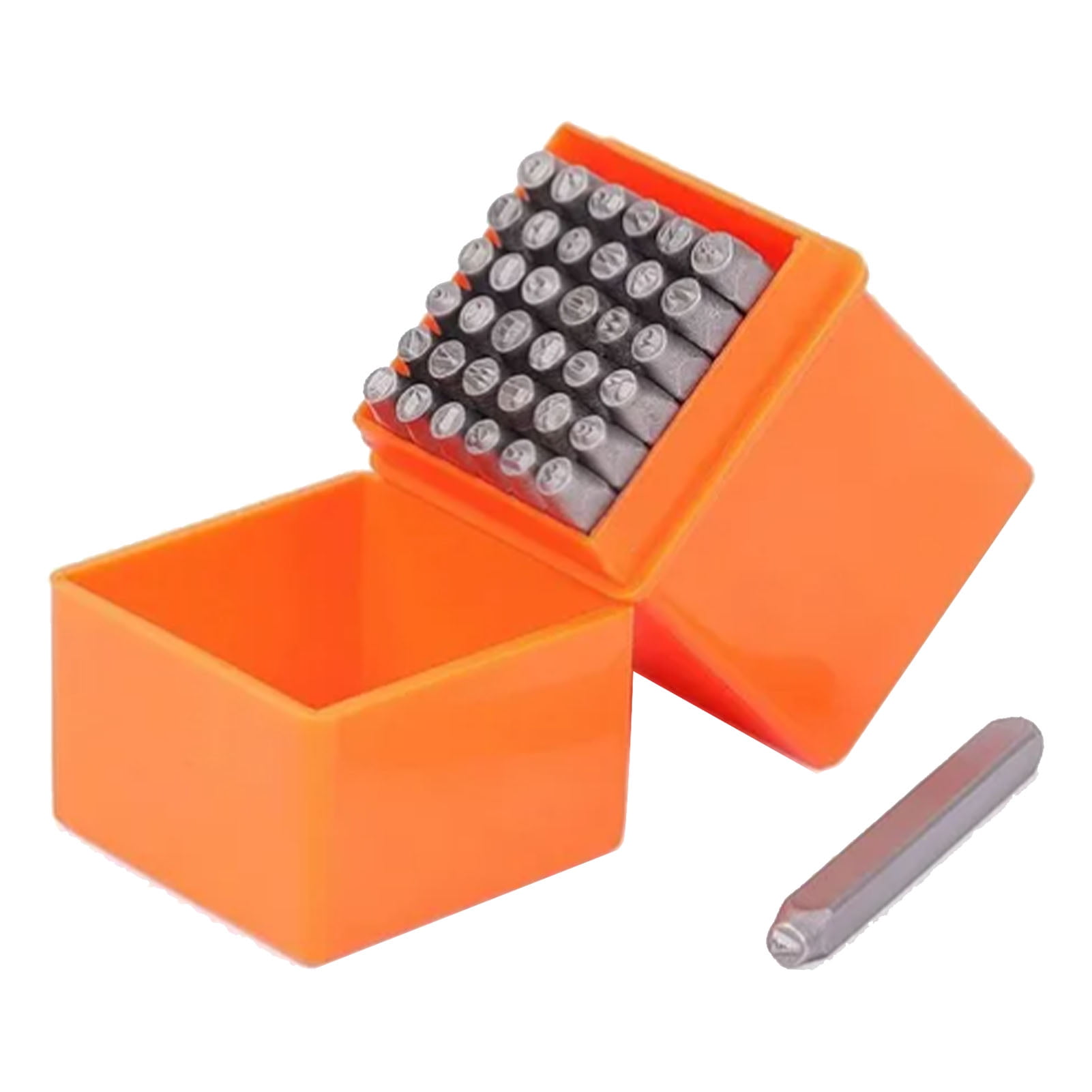 Juego de punzones de letras y números, 37 Uds., juego de estampado de Metal para imprimir en ...