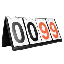 GOGO Sports Scoreboard 4-Digital Portable Tabletop Score Flipper, 00-99 ...