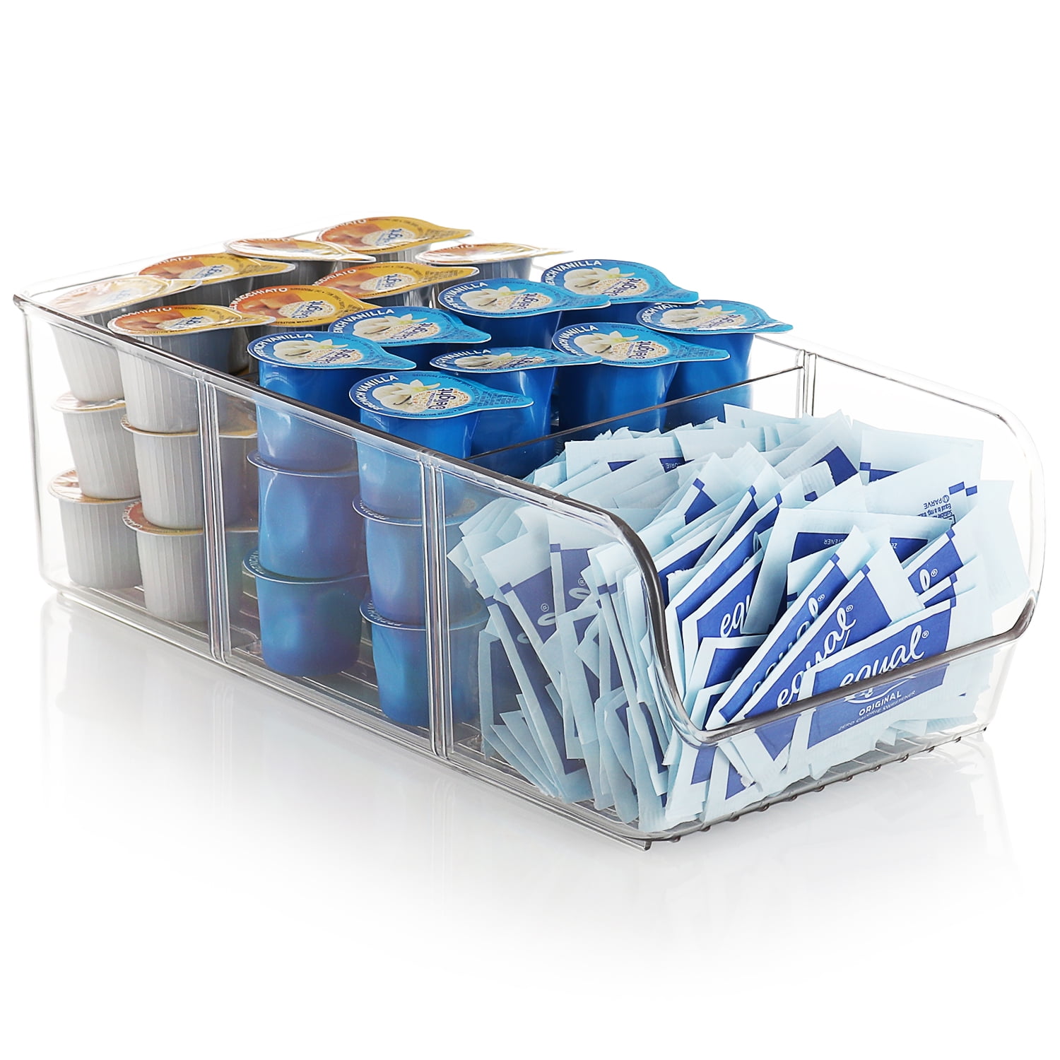 StorageBud Clear Storage Bins , 11X5X3.75" Plastic Containers,1 Pack ...