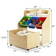 Humble Crew 3-in-1 Toddler-Size Storage Organizer with Rolling Toy Box ...