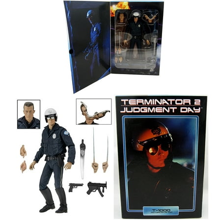 Terminator 2 Judgement Day 7 Inch Action Figure Ultimate Series - Ultimate T-1000 (Motorcycle ...