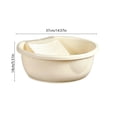 Tuscom Plastic Laundry Tub with Built in Washboard 14.5x13 Inch ...